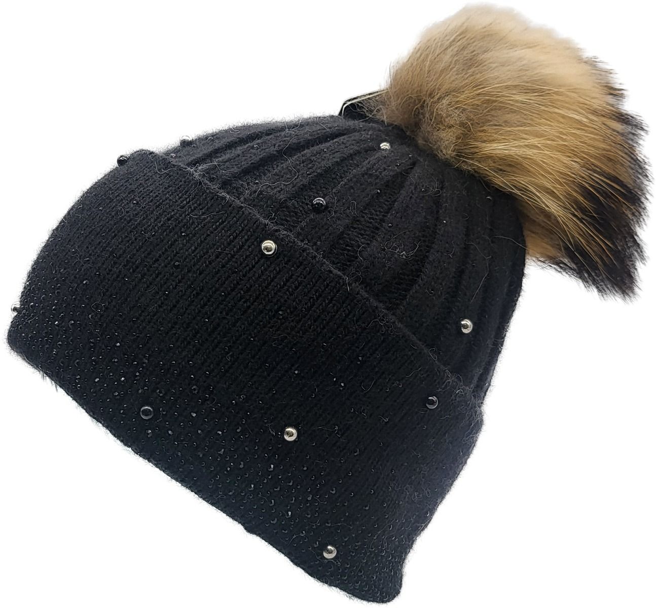 Beaded Knitted Beanie Hat | | EA