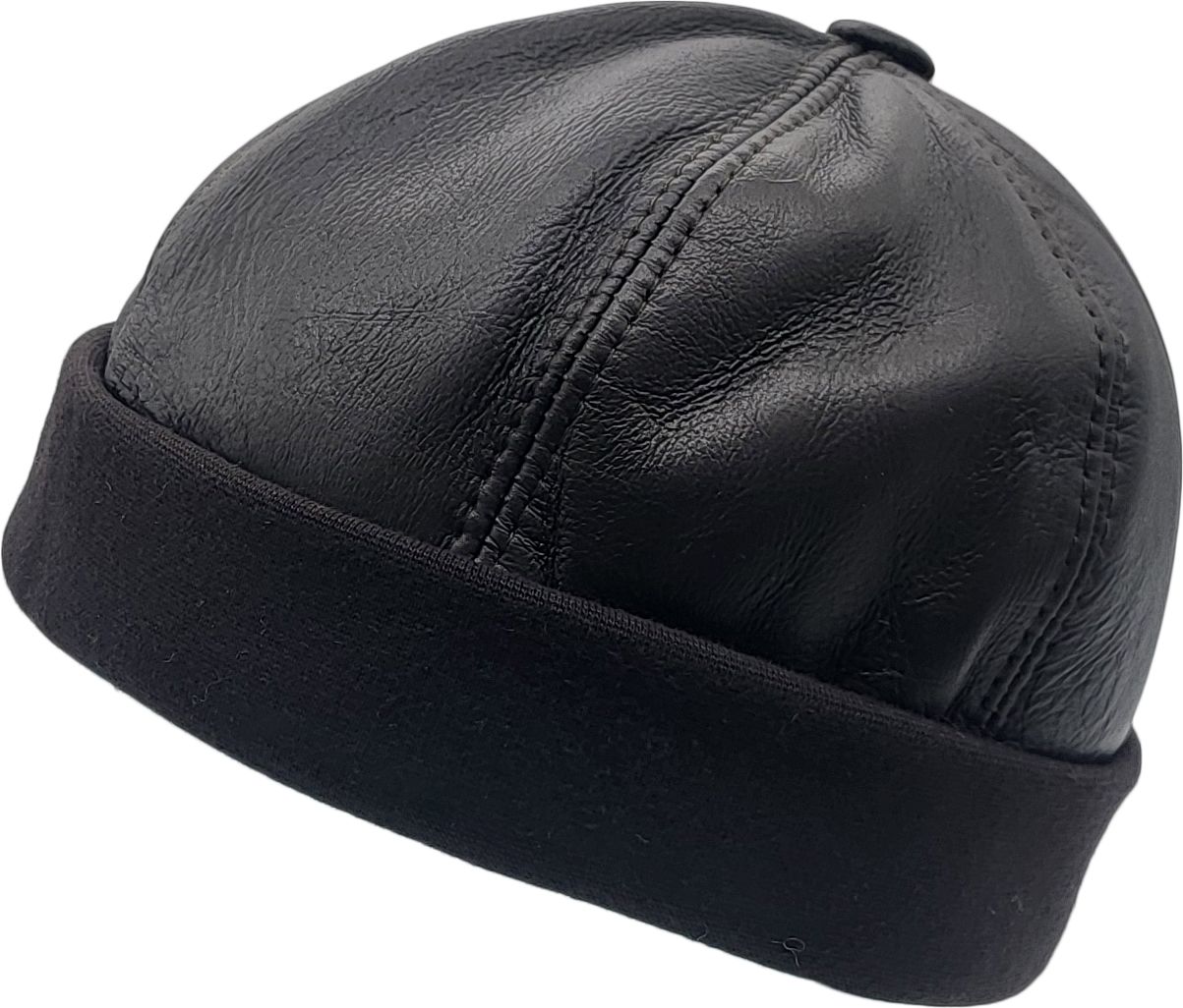 Real Leather Round Hat